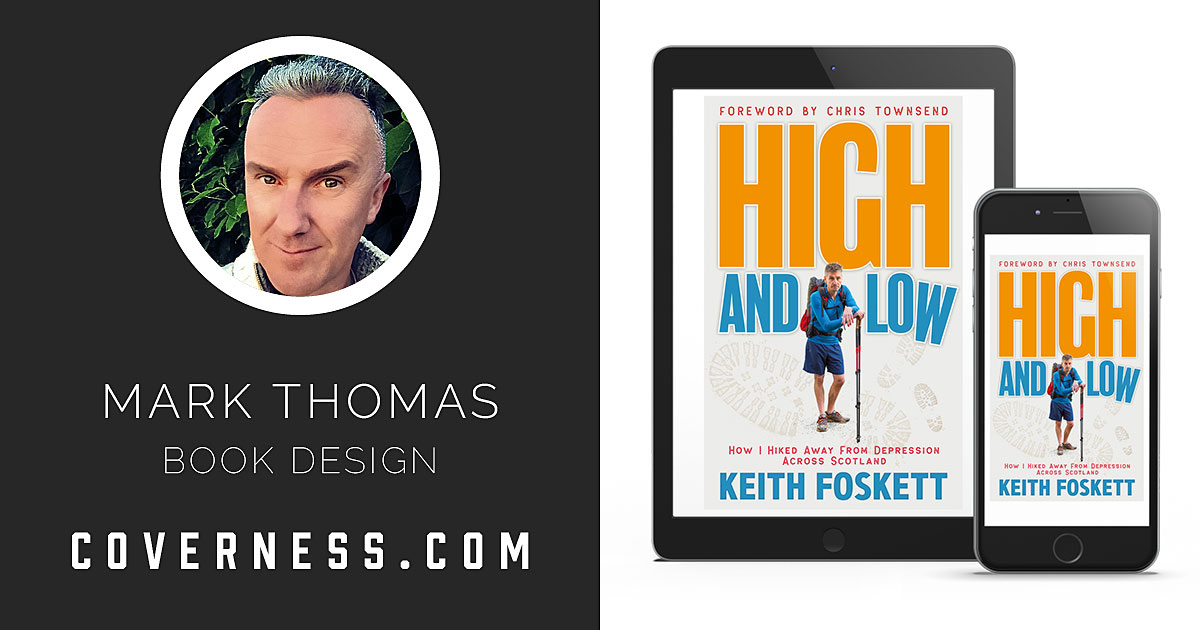 'High and Low' - a book bespoke cover design by Mark Thomas