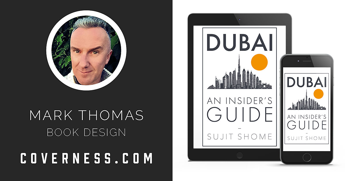 Dubai: An Insider's Guide is a bespoke book cover design by Mark Thomas
