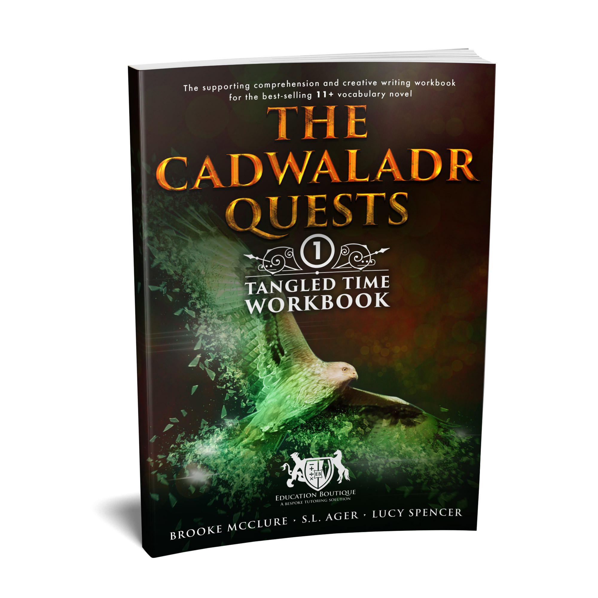 The Cadwaladr Quests - a book bespoke cover design by Mark Thomas