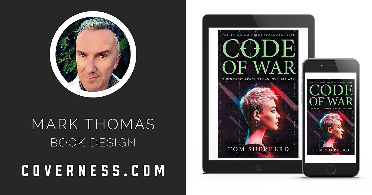 Code of War - bespoke book cover design by Mark Thomas