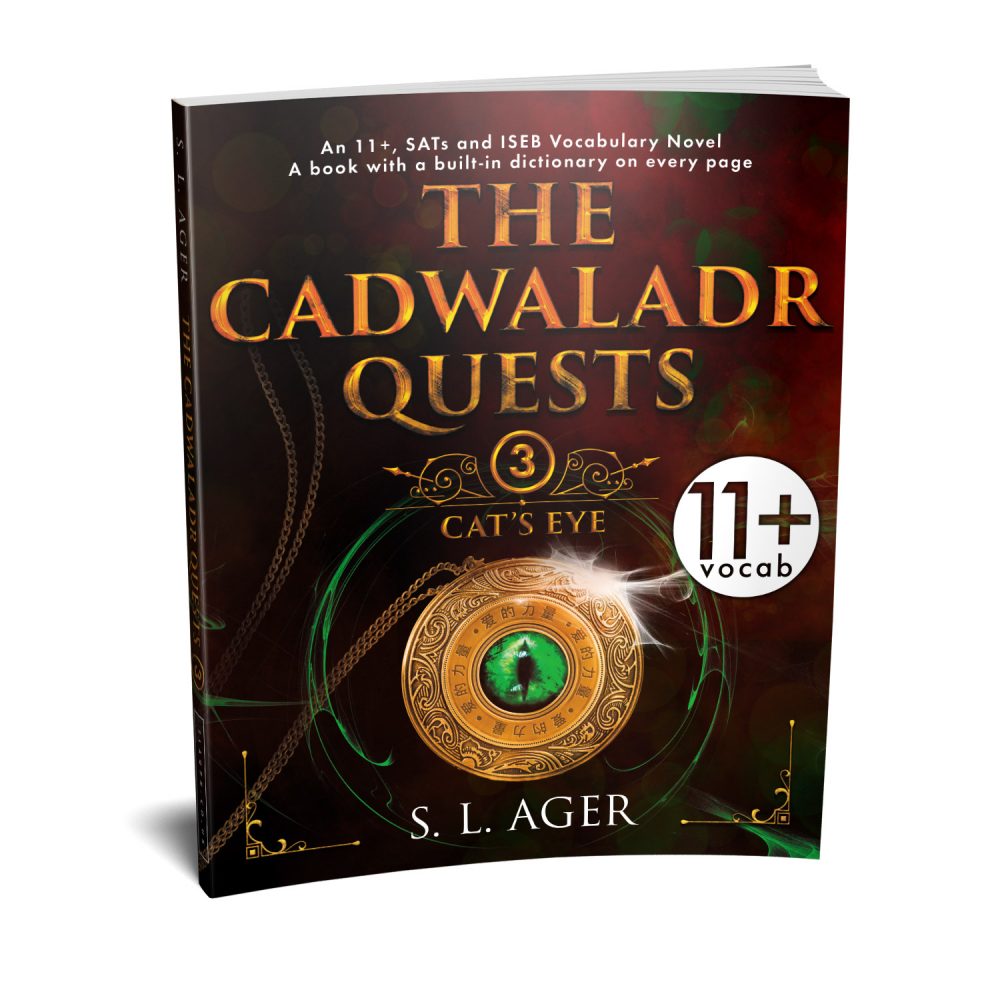 The Cadwaladr Quests - a book bespoke cover design by Mark Thomas