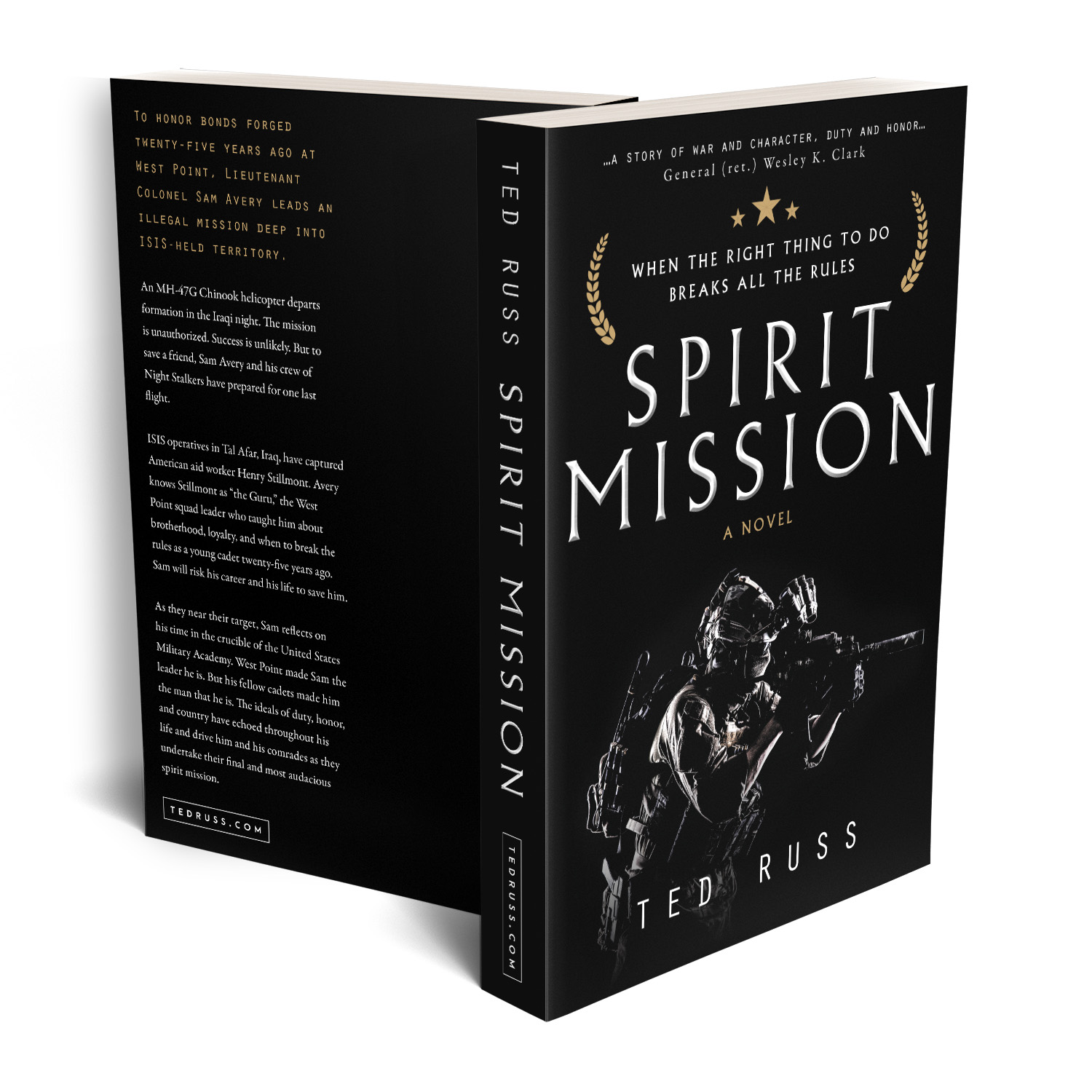 Spirit Mission - excellent military book cover design by Mark Thomas