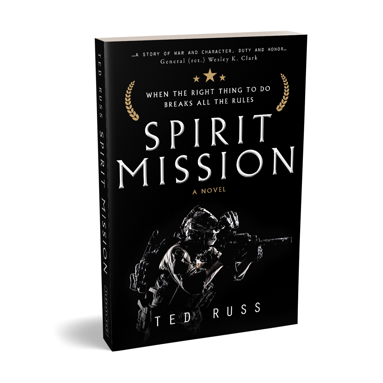 Spirit Mission - excellent military book cover design by Mark Thomas